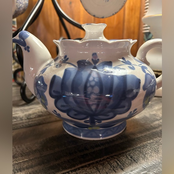 Vintage | Dining | Vintage Gzhel Blue White Porcelain Teapot Russian ...